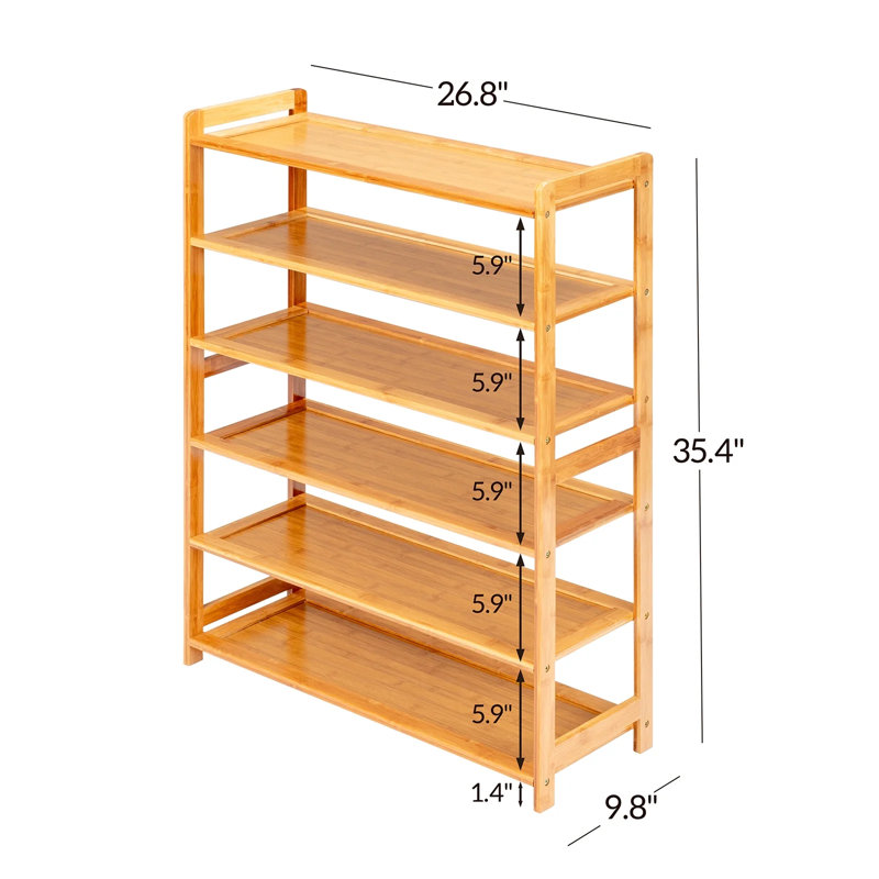 Sand & Stable™ Aniston 18 Pair Shoe Rack "& Reviews" | Wayfair